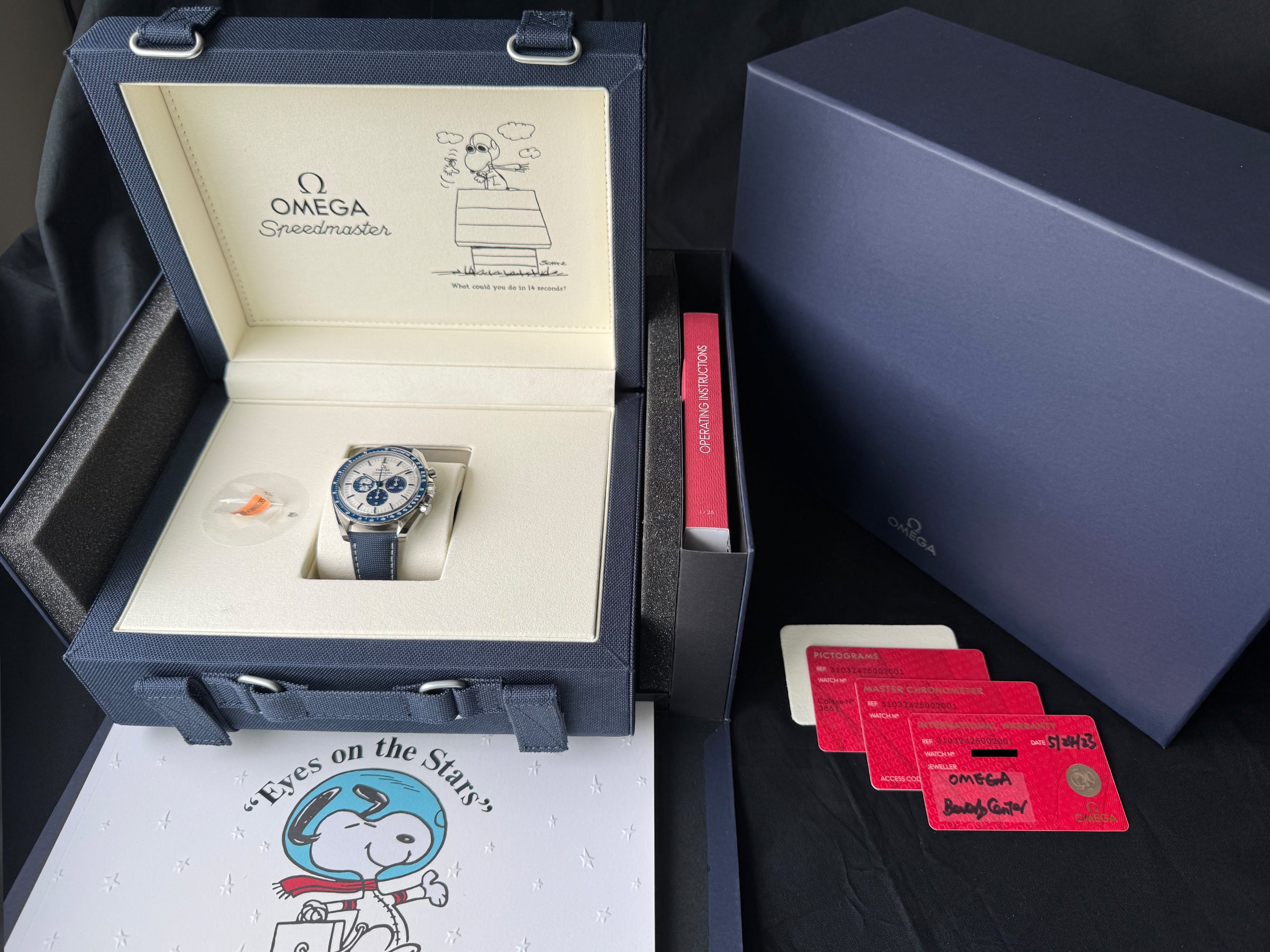 Omega Speedmaster Professional Moonwatch Silver Snoopy Award watch for ...